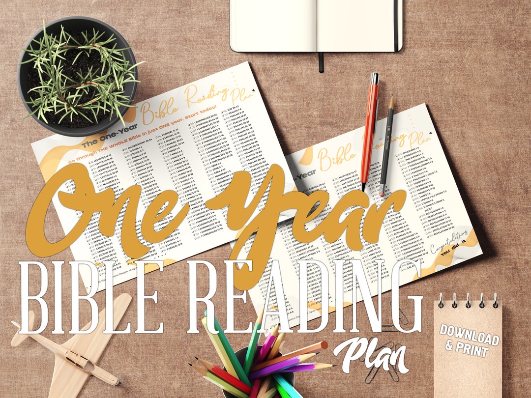 One-year Bible Reading Plan. Printable Template. Read the Whole Bible ...