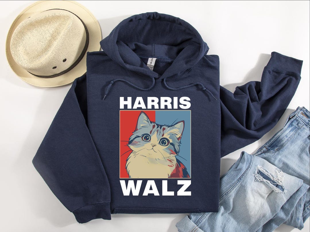Harris Walz Hoodie, Kamala Harris Sweatshirt, Harris 2024 Sweater ...