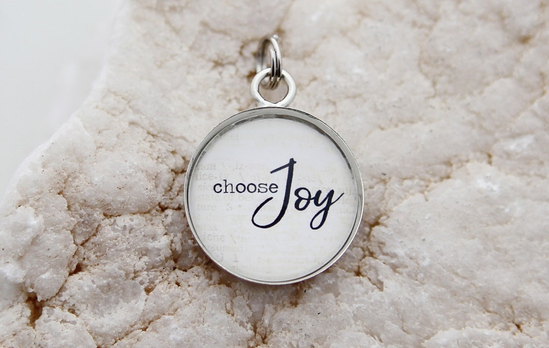 Choose Joy Charm, Joy Charm, Inspirational Charm, Choose Joy Jewelry ...