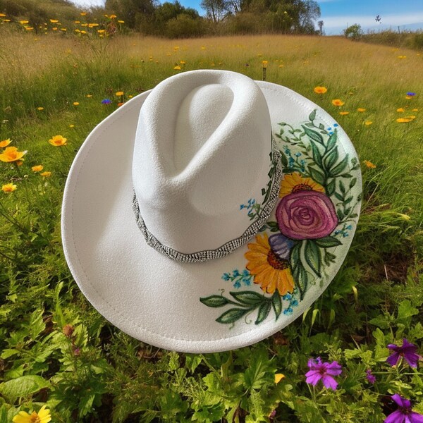 Hand Painted Hats - Etsy