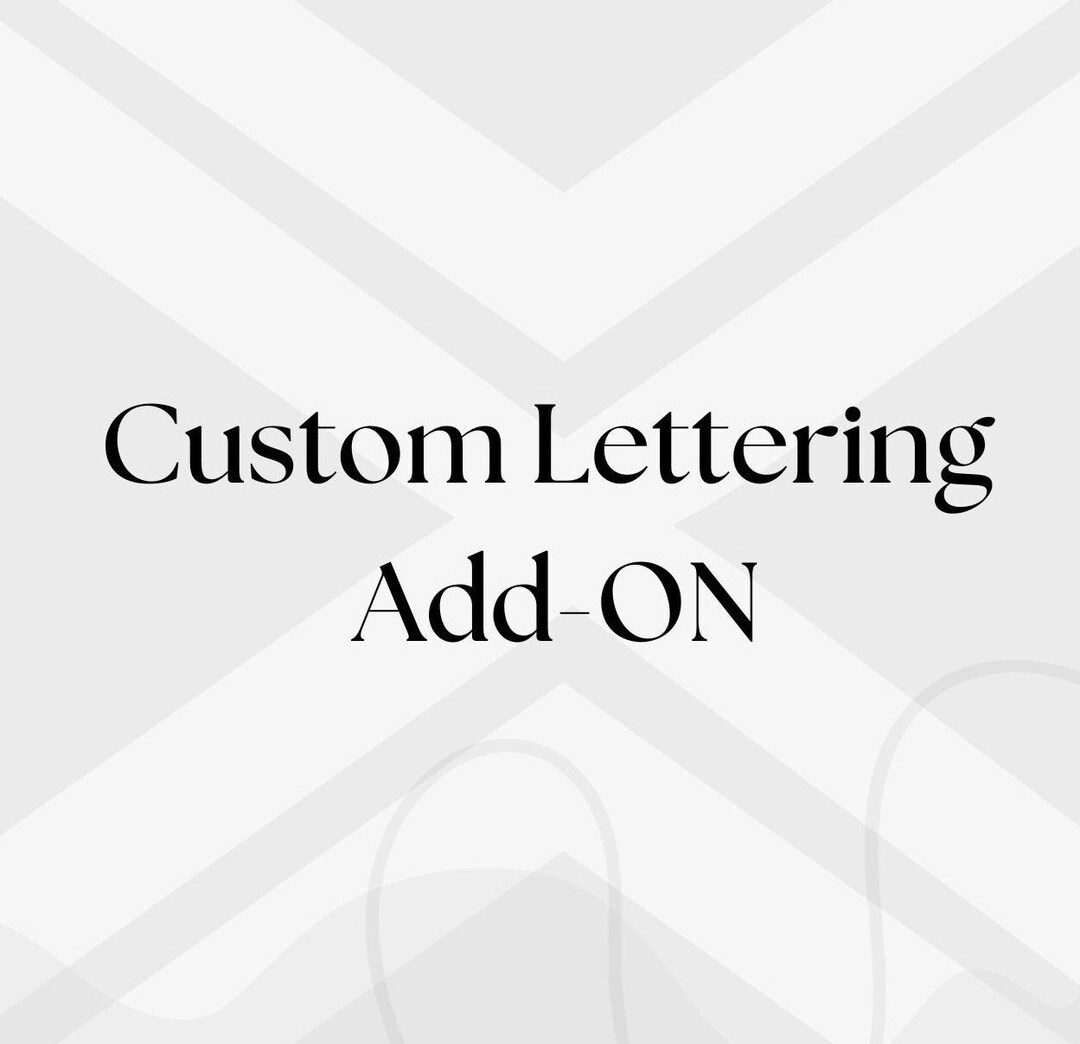 Custom Lettering Add-on | Custom Last Name Add-on for Wood Arts - Etsy