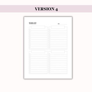 Minimal to Do List Printable to Do List Template - Etsy