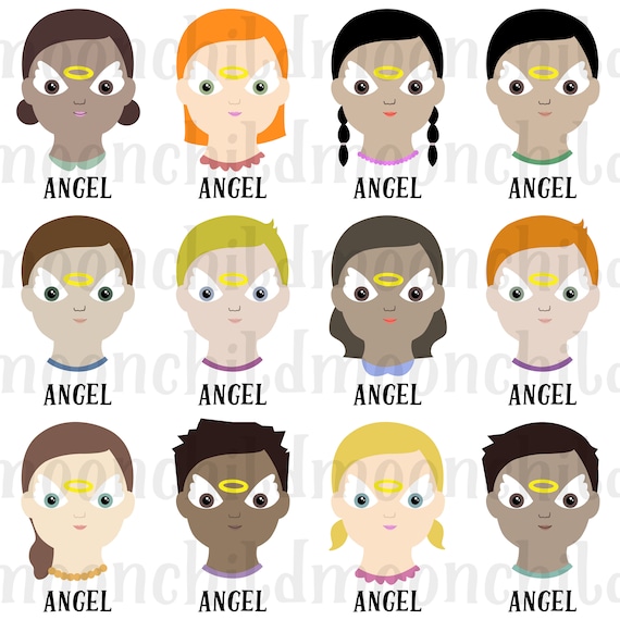 Angel Faces Printable