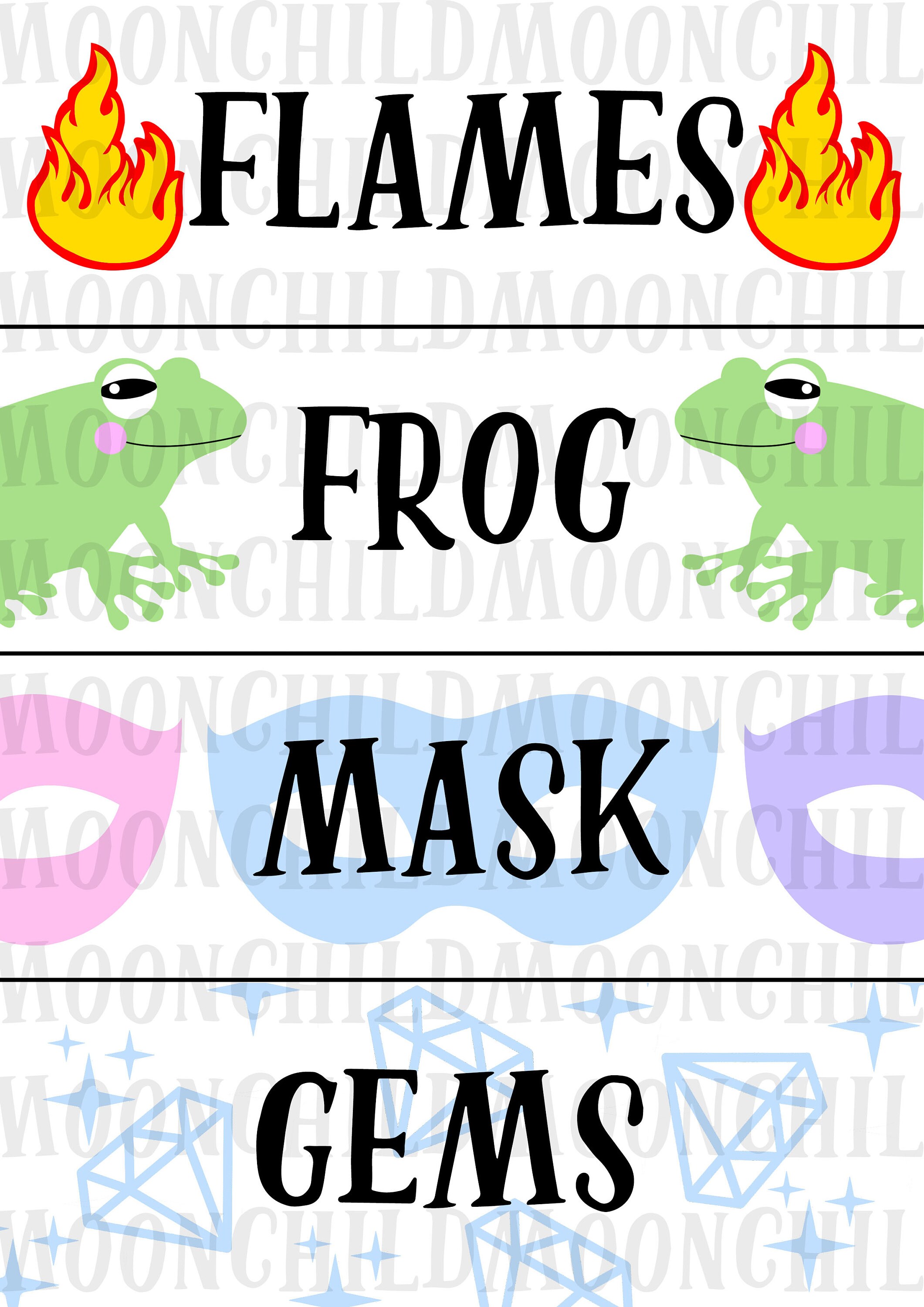 The Ultimate Face Painting Word Board 120 Menu Images to Download for ...