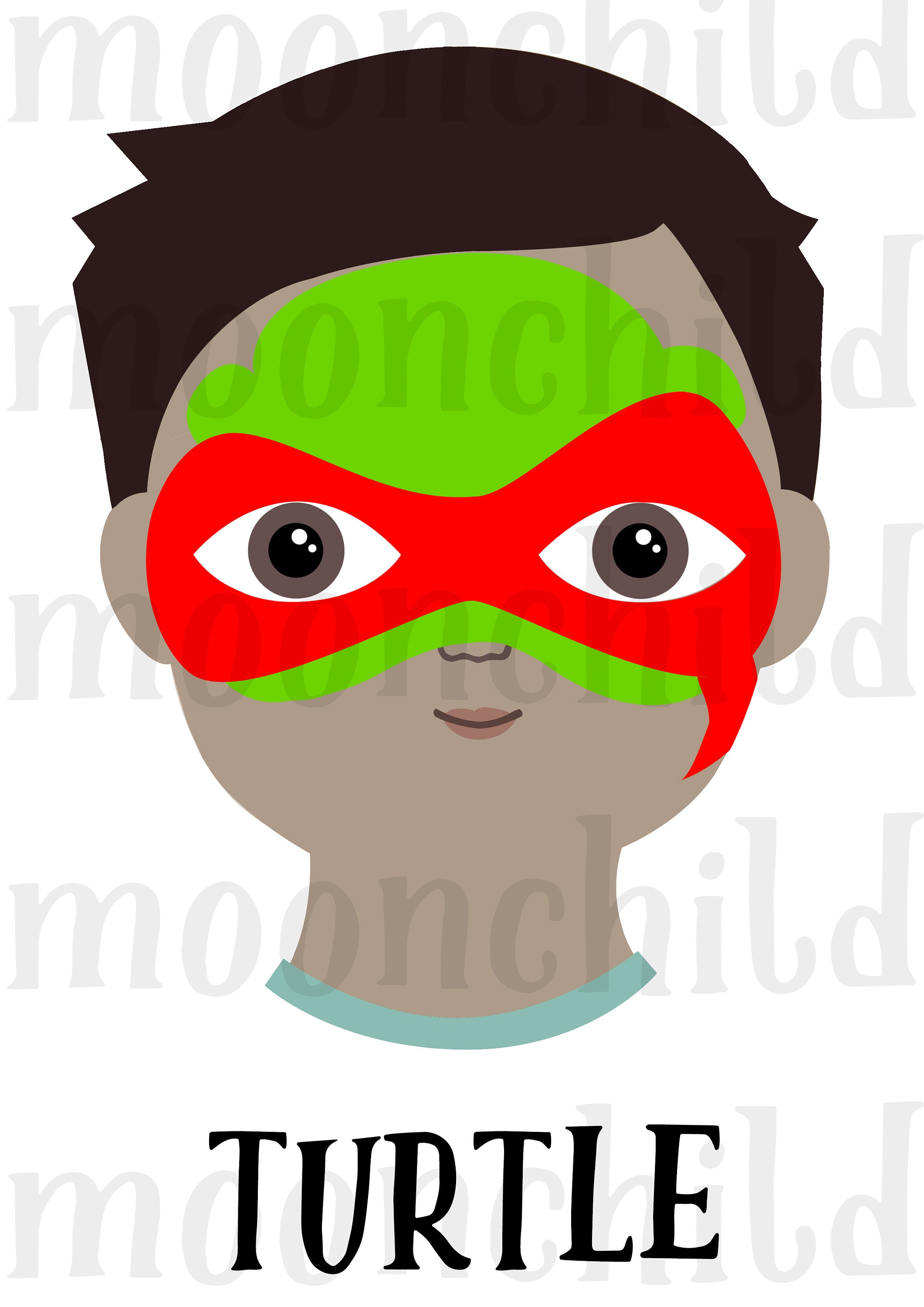 Ninja Turtle Printable Faces