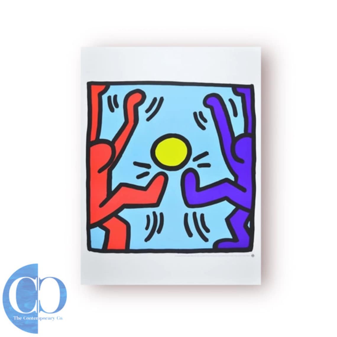 Keith Haring Original Limited Edition 'untitled playing People' Vintage ...