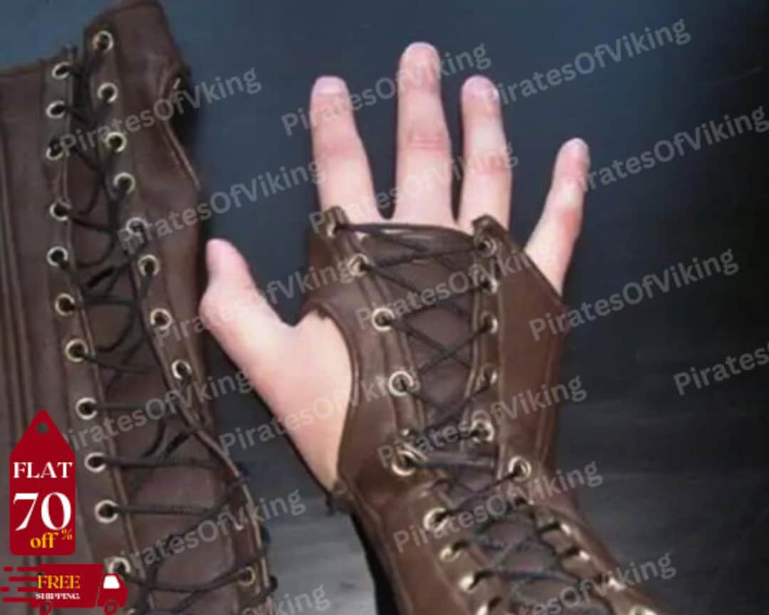 Medieval Viking Knight Fingerless Armor Gloves for Ren Faire - Etsy