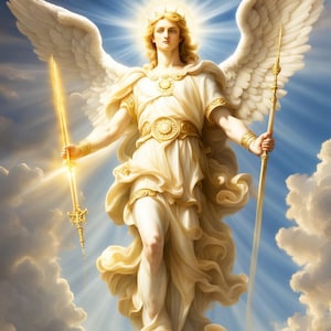 Heavenly Archangel Michael Art Photo Print Painting Digital Download - Etsy