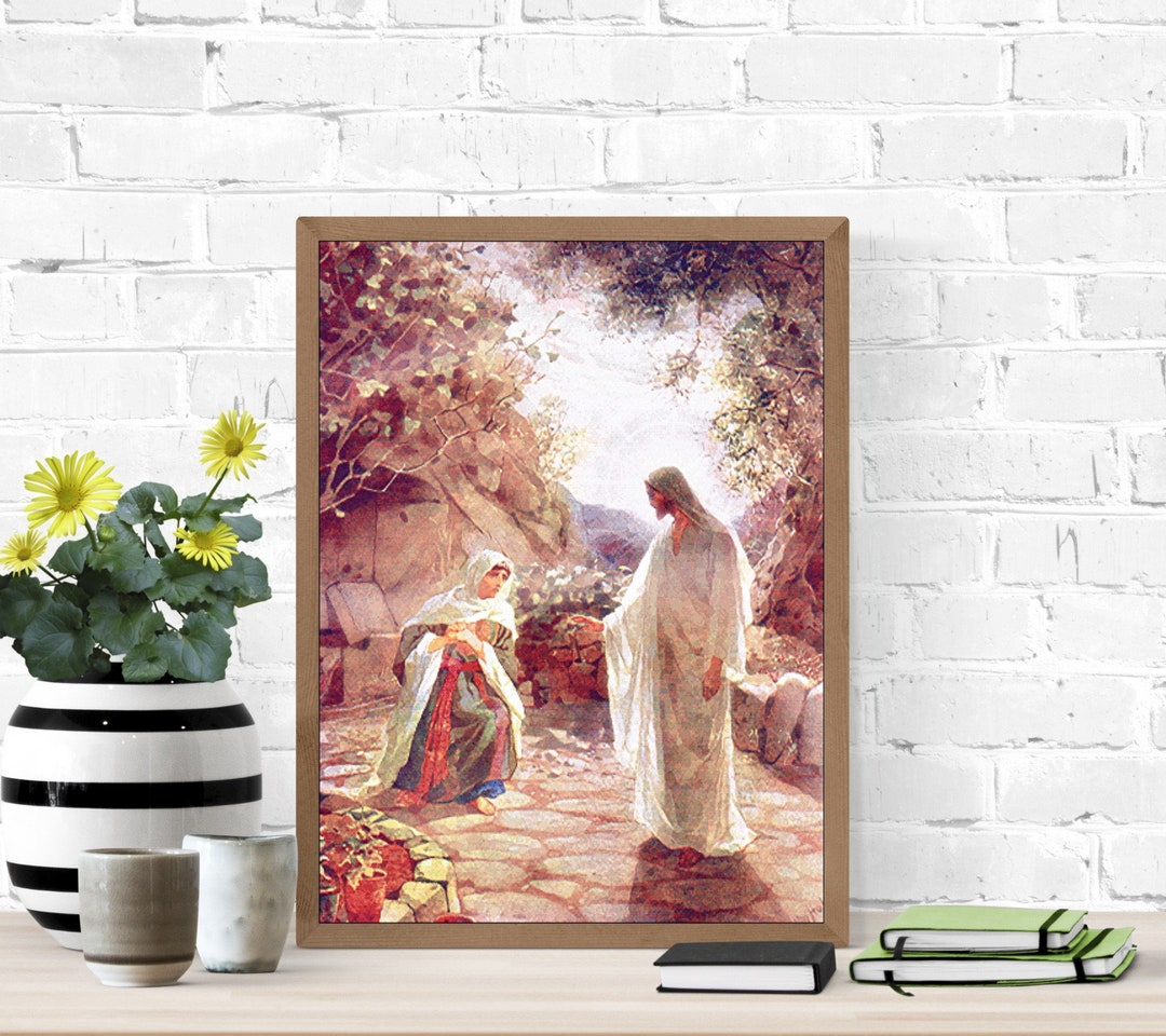 Jesus Appears to Mary Magdalene Painting William Hole Art Easter Photo ...