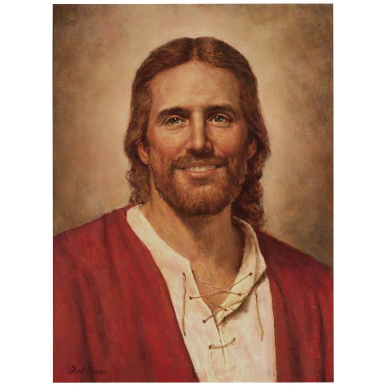 Jesus Christ's Loving Smile Art Photo Painting Print - Etsy Australia