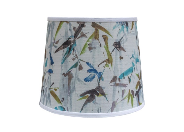 Moderne Vanity Light Cover Conversion Kit, 32w White Textured Fabric ...