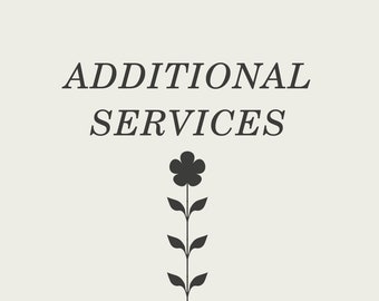 Additional Services - Etsy