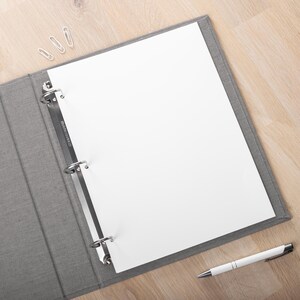 Hard Cover 3-ring Binder | Custom Linen Ring Binder | Personalized ...