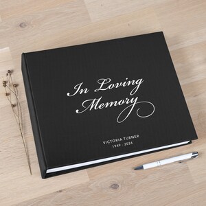 Personalized Memorial Book | Keepsake Book of Remembrance | Celebration ...