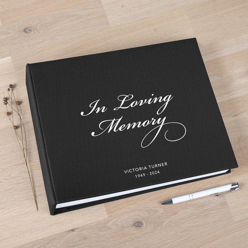Personalized Condolence Book - Etsy