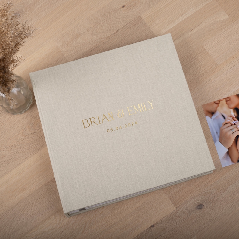 Self-adhesive Wedding Photo Album | Extra Large Size Personalized ...