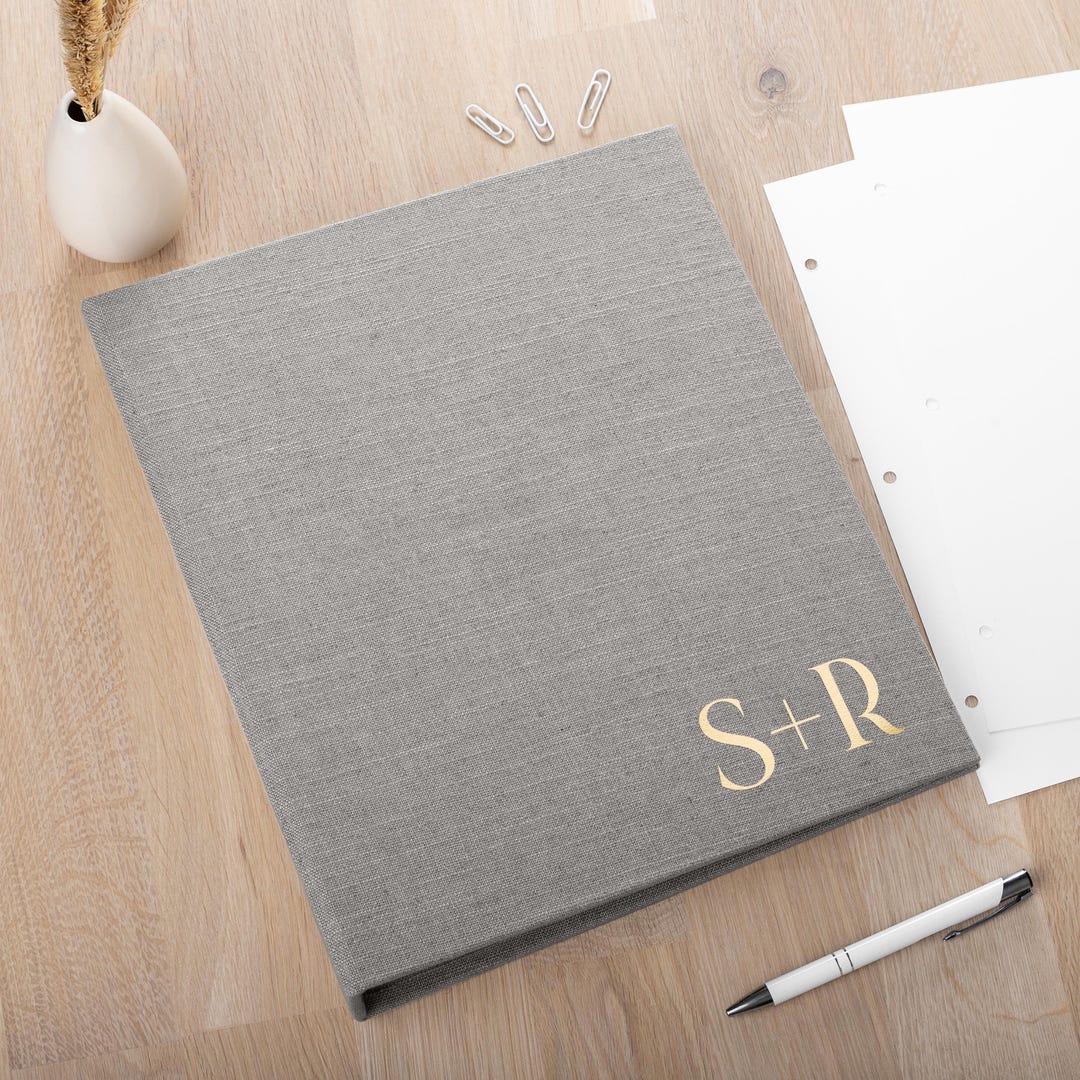 Personalized Portfolio Ring Binder for A4 Paper & A4 Plastic Sleeves ...