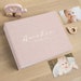 Baby Time Capsule Box Personalized Baby Keepsake Box Large Linen ...