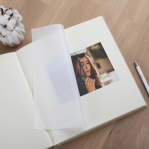 Personalized Linen Photo Album | Custom Scrapbook | Large Traditional ...
