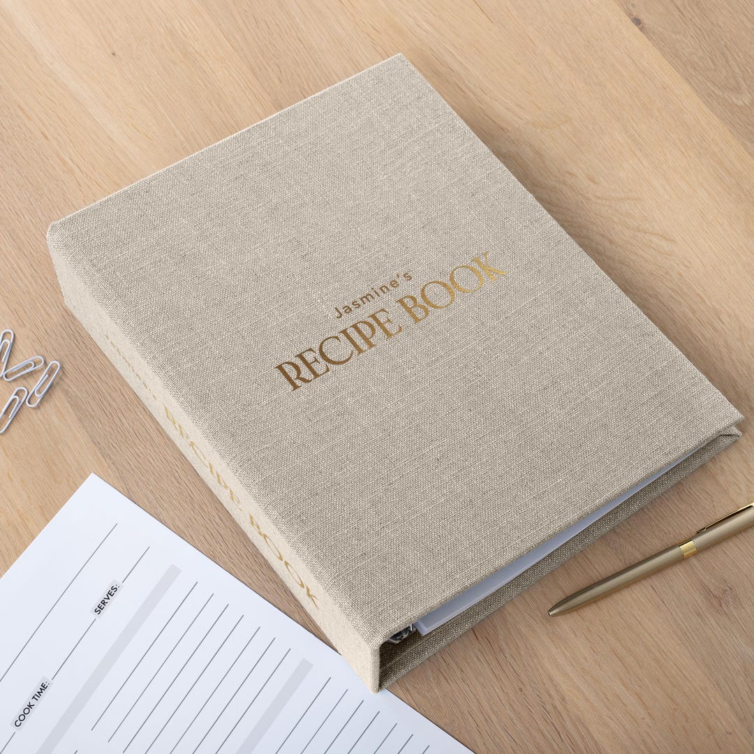 Personalized Recipe Book | Custom Recipe Binder | Family Recipe ...