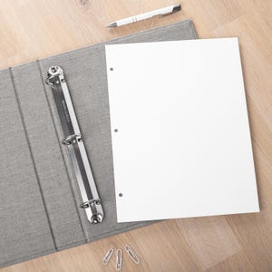 Personalized Portfolio Ring Binder for A4 Paper & A4 Plastic Sleeves ...