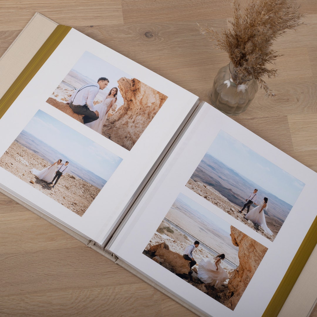 Self-adhesive Wedding Photo Album | Extra Large Size Personalized ...