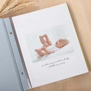 Self-adhesive Baby Memory Book | Custom Baby Photo Album | Personalized ...