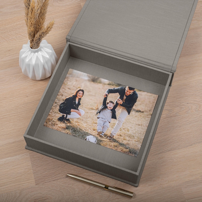 Personalized Linen Wedding Keepsake Box | Handmade Memory Box - Etsy