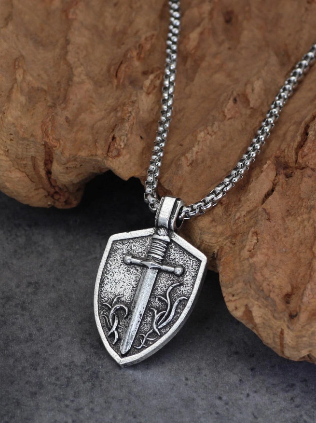 Knight Templar War Shield Necklace - Etsy