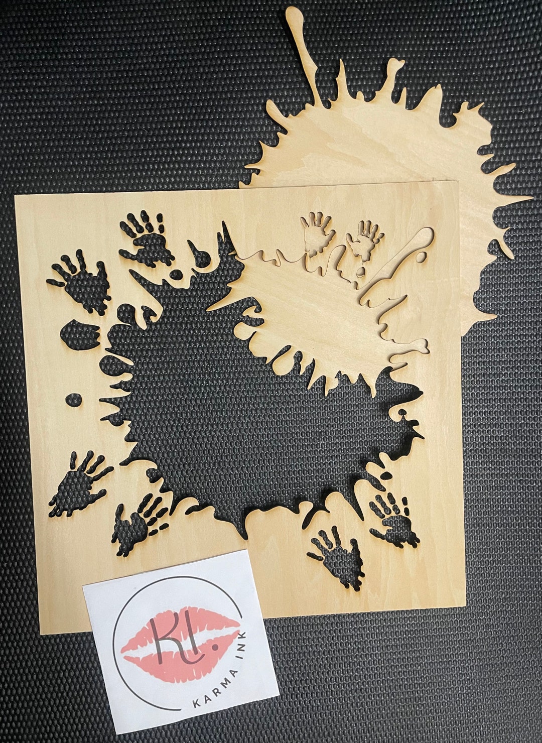 8x8 Wooden Blood Splatter Stencil for Bleaching T-shirts - Etsy