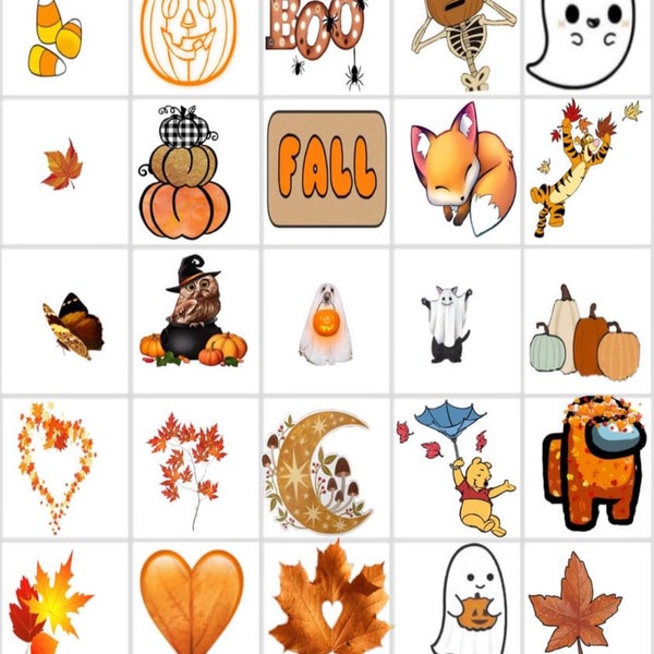 Fall Nail Decals - Etsy