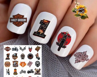 Motorcycle Temporary Fake Tattoo Sticker set of 2 - Etsy