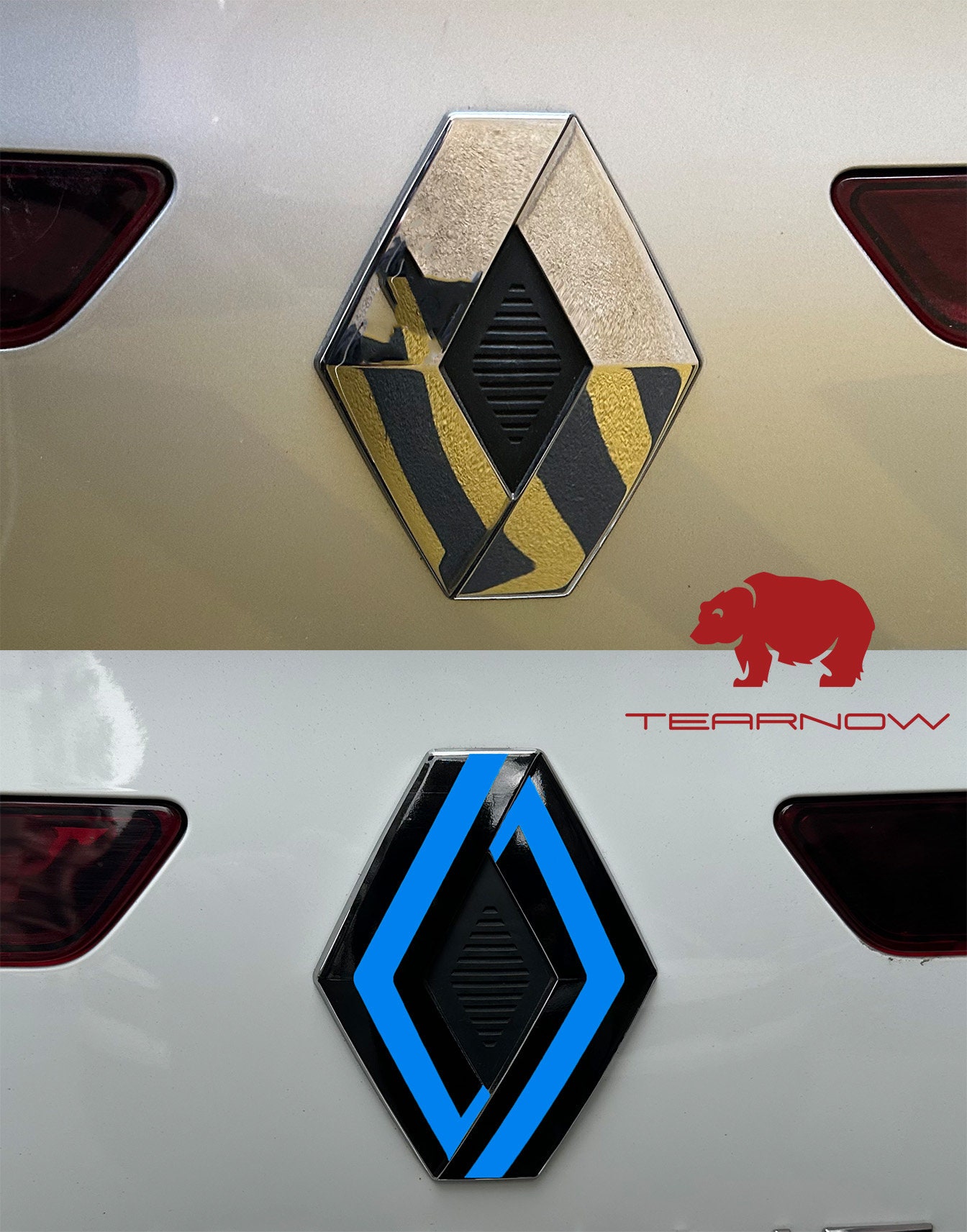 Renault New Design Emblem Covering/sticker - Etsy