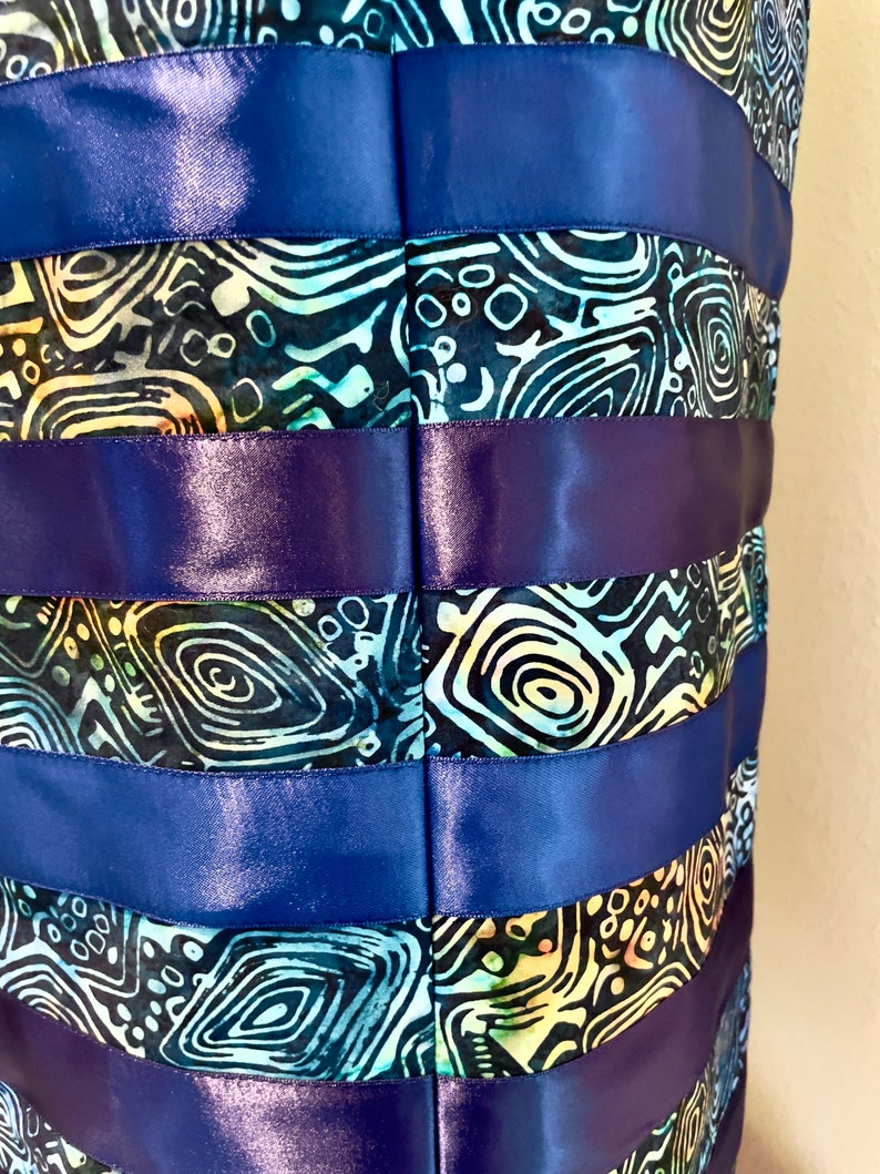 Sky Dancer Batik Spiral Design Blue Ribbon Skirt by Snow Lizard - Etsy