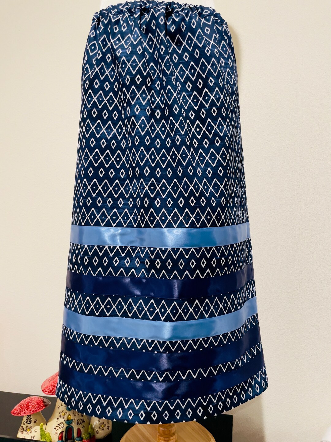 Star Dreamer Traditional Style Blue Ribbon Skirt by Snow Lizard - Etsy