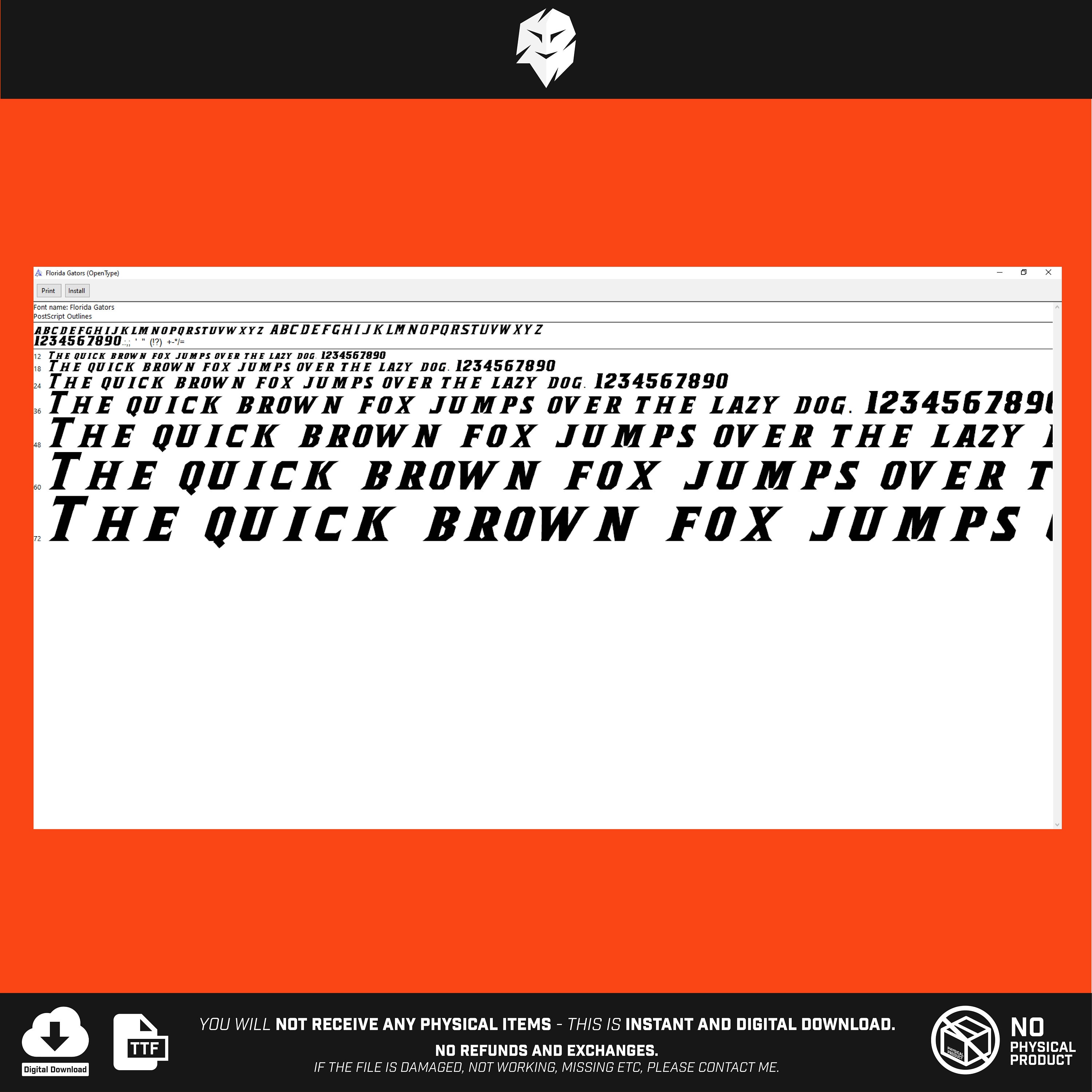 Fl0rida Gators Font (otf) - Etsy