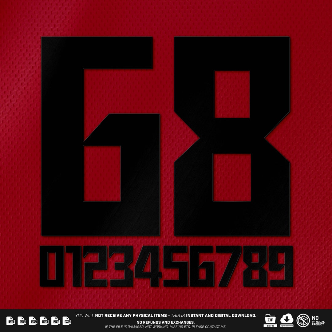 Atl F4lc0ns Number Vector (ai, Eps, SVG), PDF, and Image (jpg, Png) - Etsy