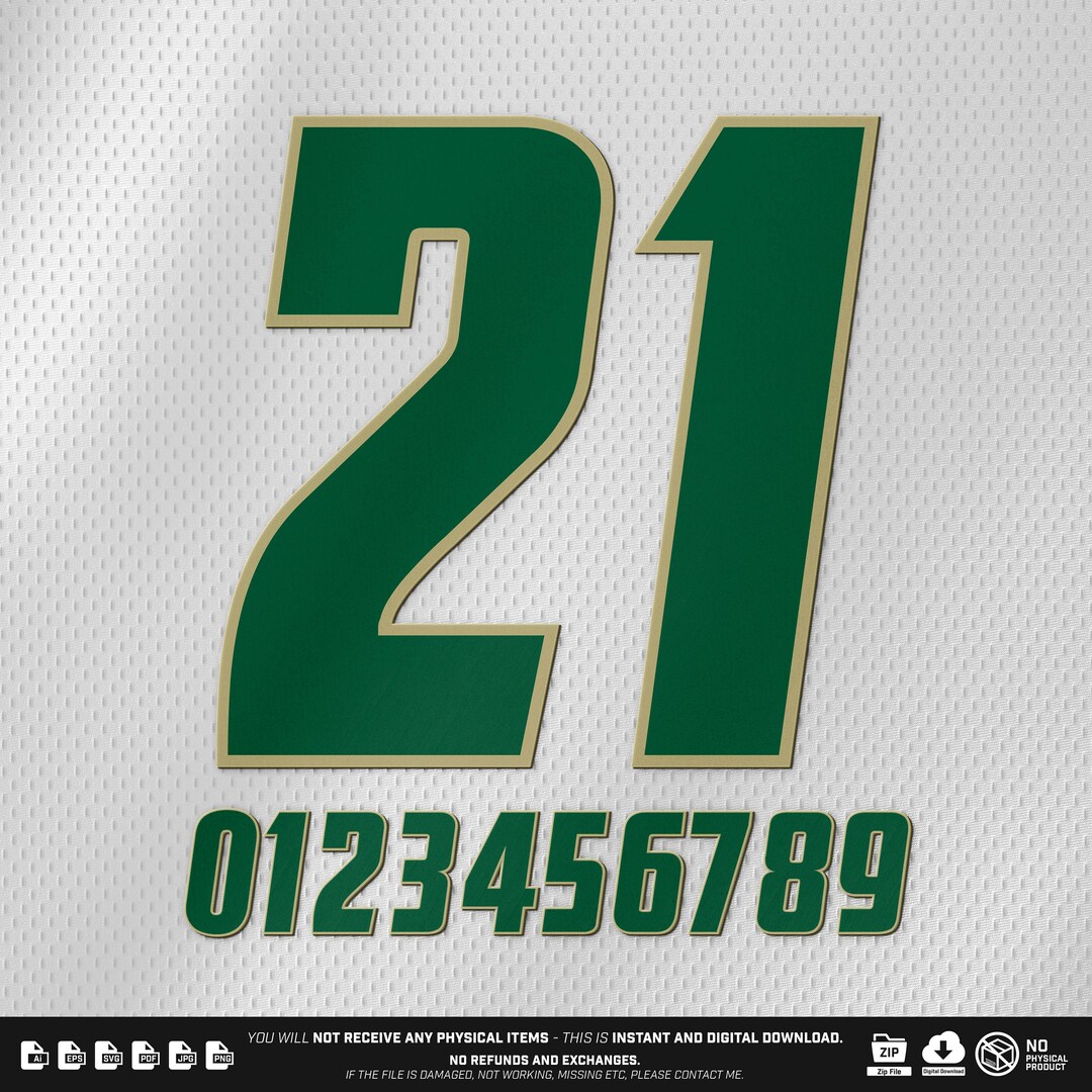 USF Bu1ls Number Vector (ai, Eps, SVG), PDF, and Image (jpg, Png) - Etsy