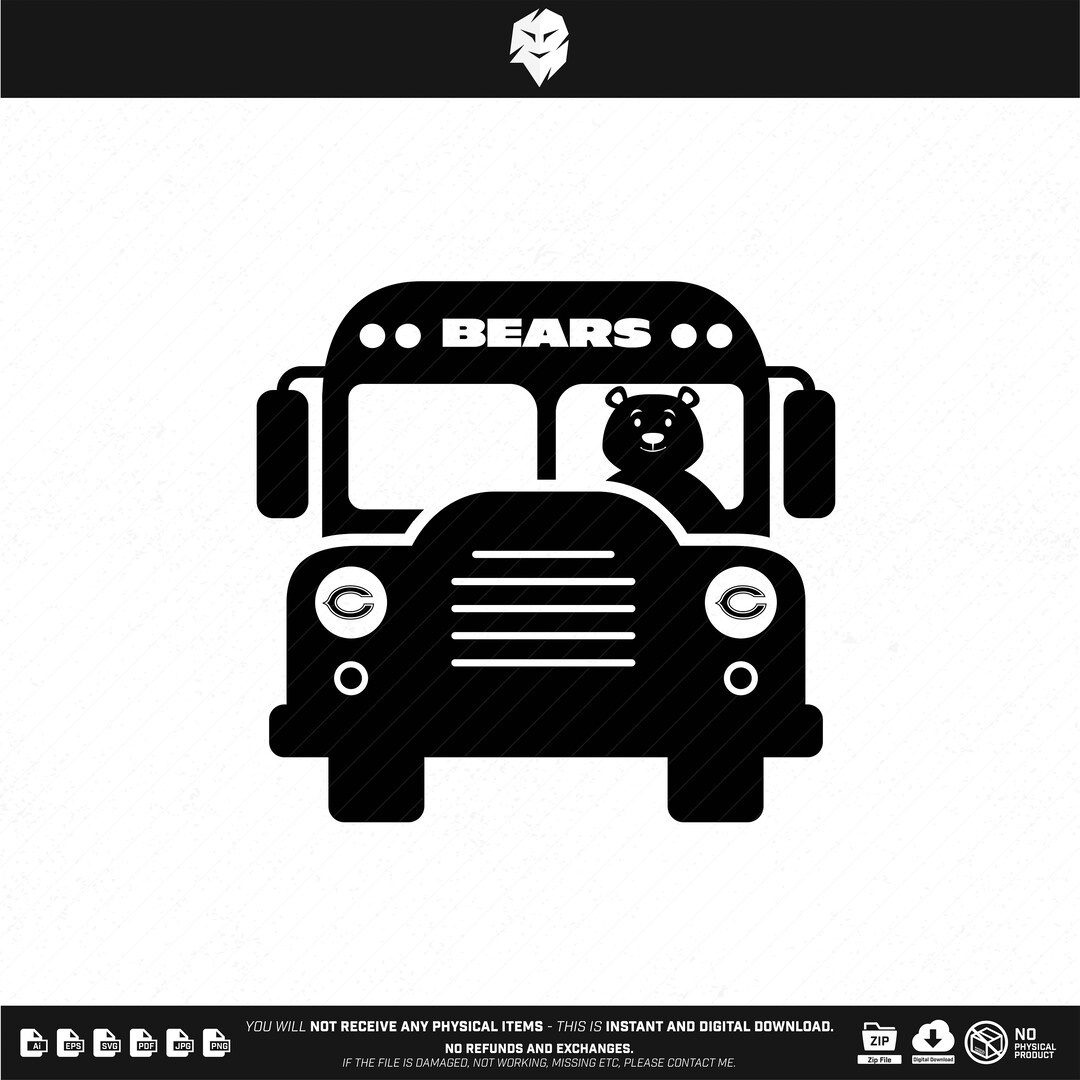 Bear in the Bus Vector (ai, Eps, SVG), PDF, and Image (jpg, Png) - Etsy