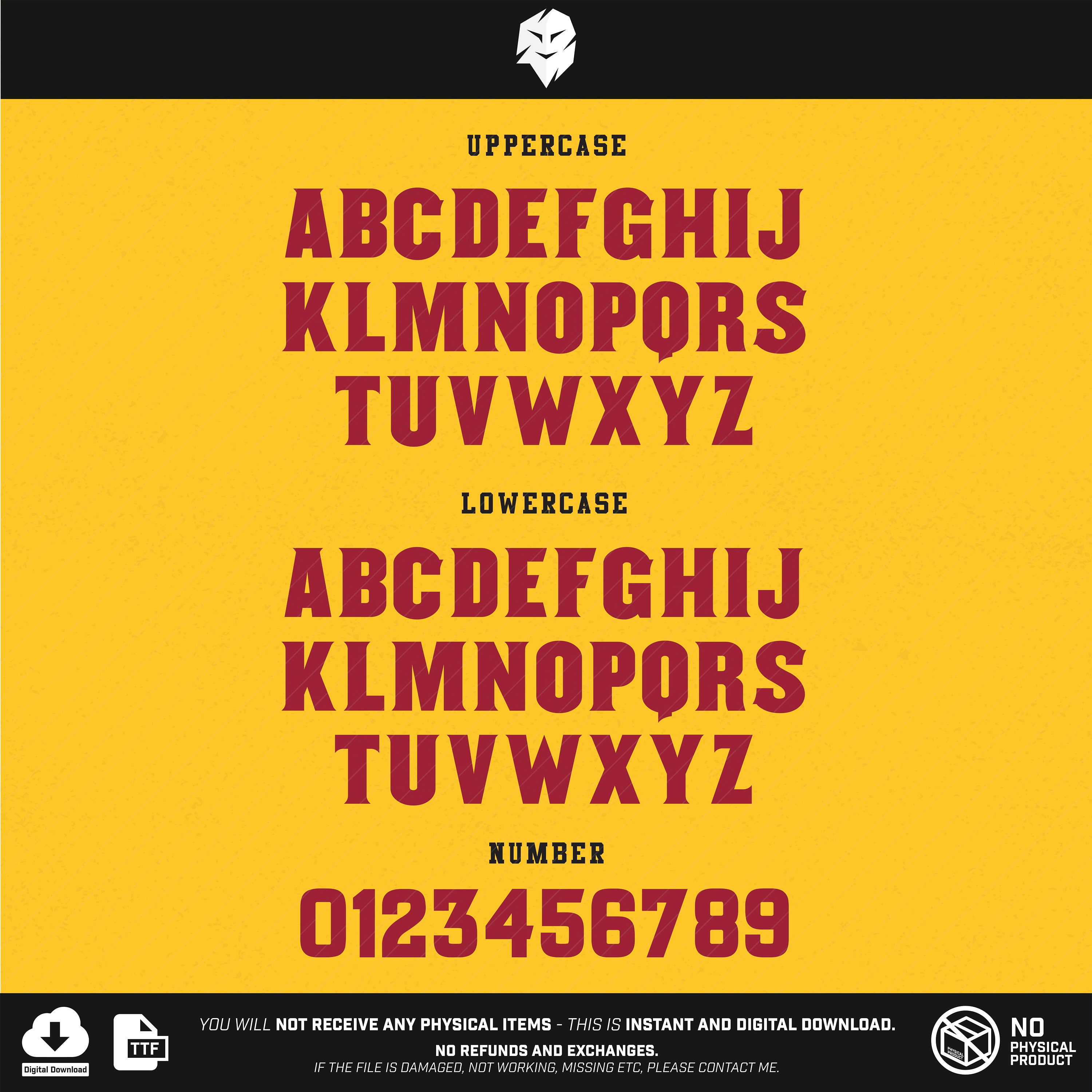 Arizon4 State Sun Devils Font (otf) - Etsy