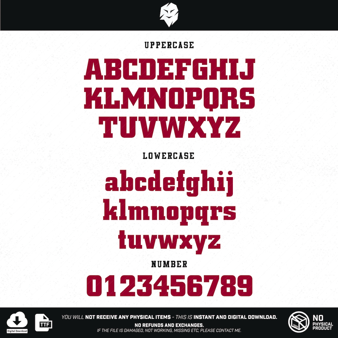 Alabam4 Crimson Tide Font otf - Etsy