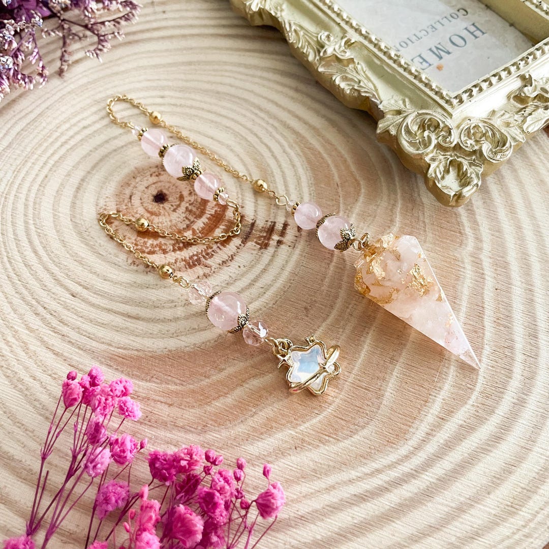 Customizable Natural Stone Pendulum for Divination, Beautiful Unique ...