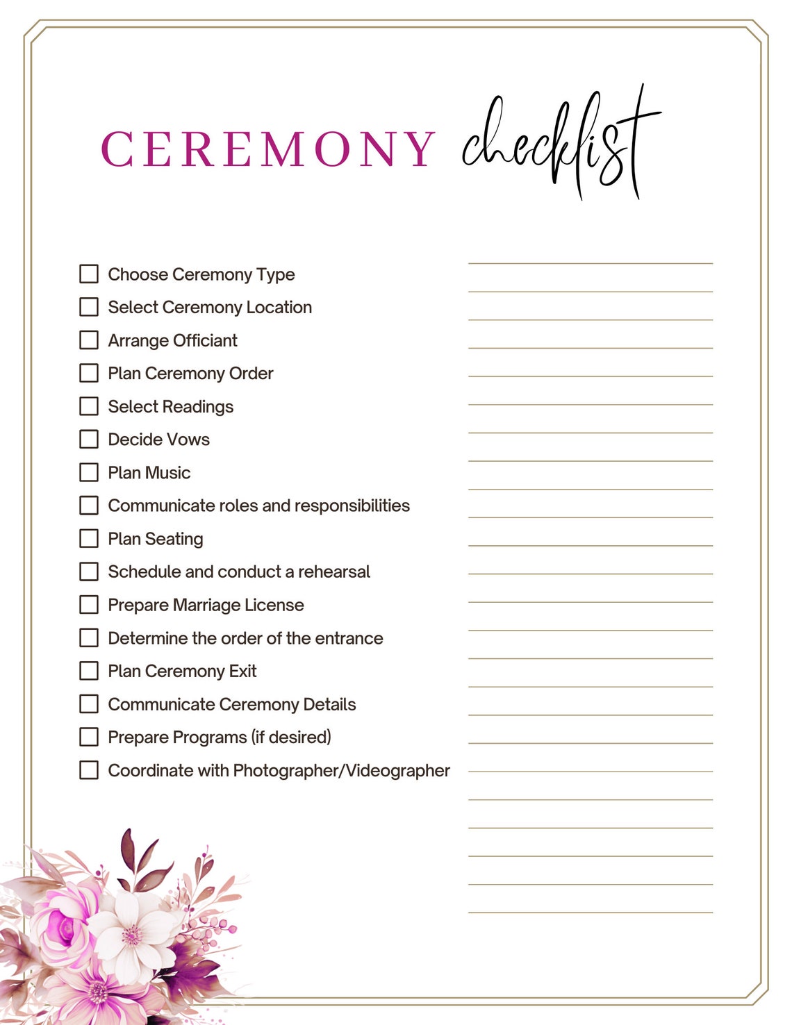 Wedding Organizer, Wedding Checklist, Wedding Timeline, Wedding Plan ...