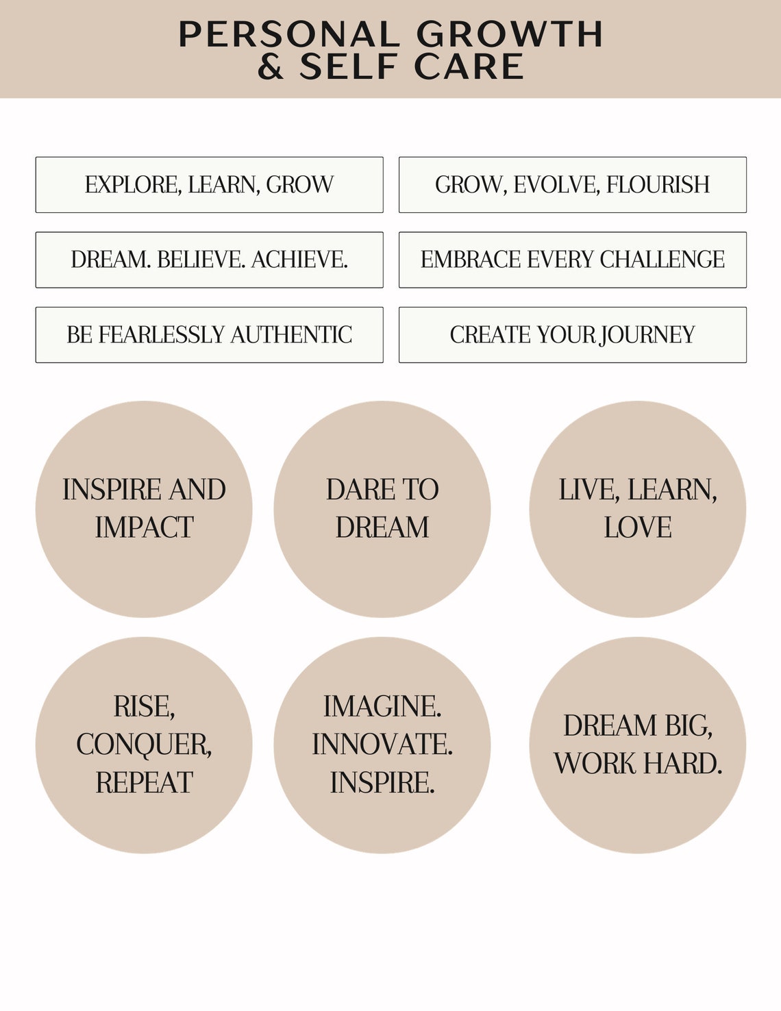 Printable Vision Board Bundle, Affirmations, Manifestation, Vision ...