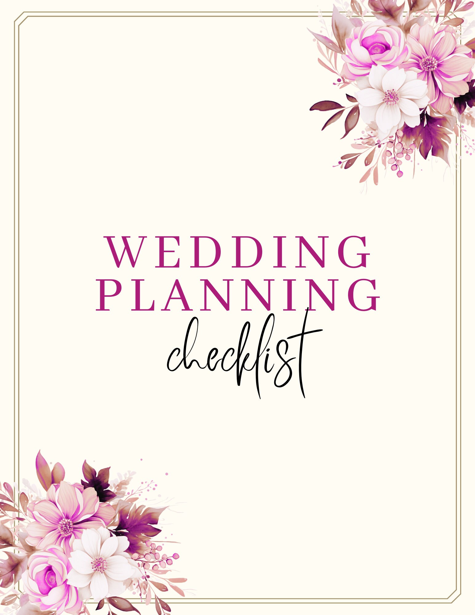 Wedding Organizer, Wedding Checklist, Wedding Timeline, Wedding Plan ...