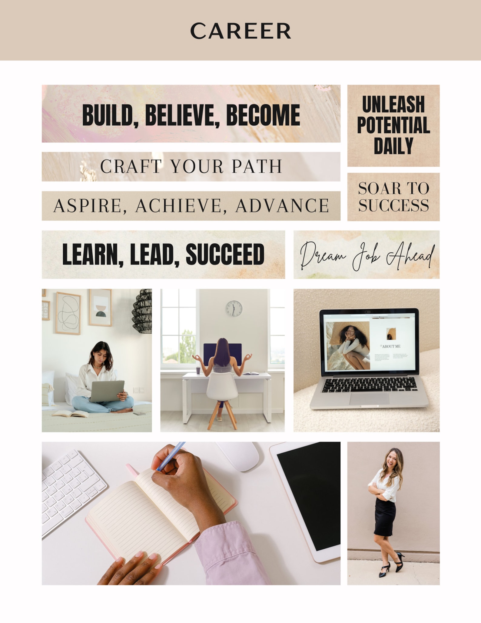 Printable Vision Board Bundle, Affirmations, Manifestation, Vision ...