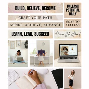 Printable Vision Board Bundle, Affirmations, Manifestation, Vision ...