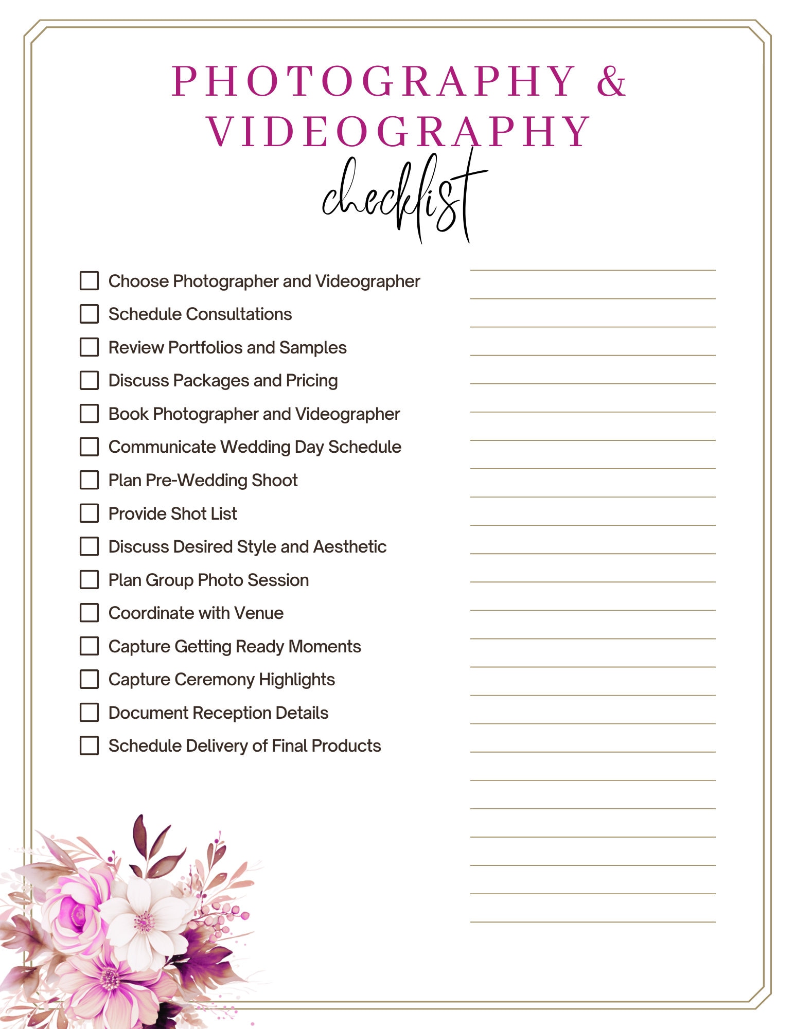 Wedding Organizer, Wedding Checklist, Wedding Timeline, Wedding Plan ...