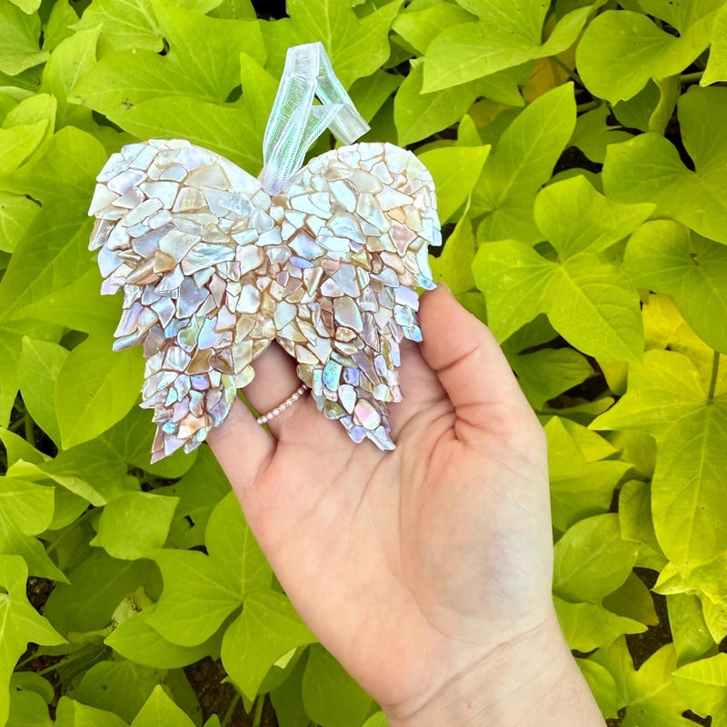 Gold Angel Wing Christmas Ornament - Etsy