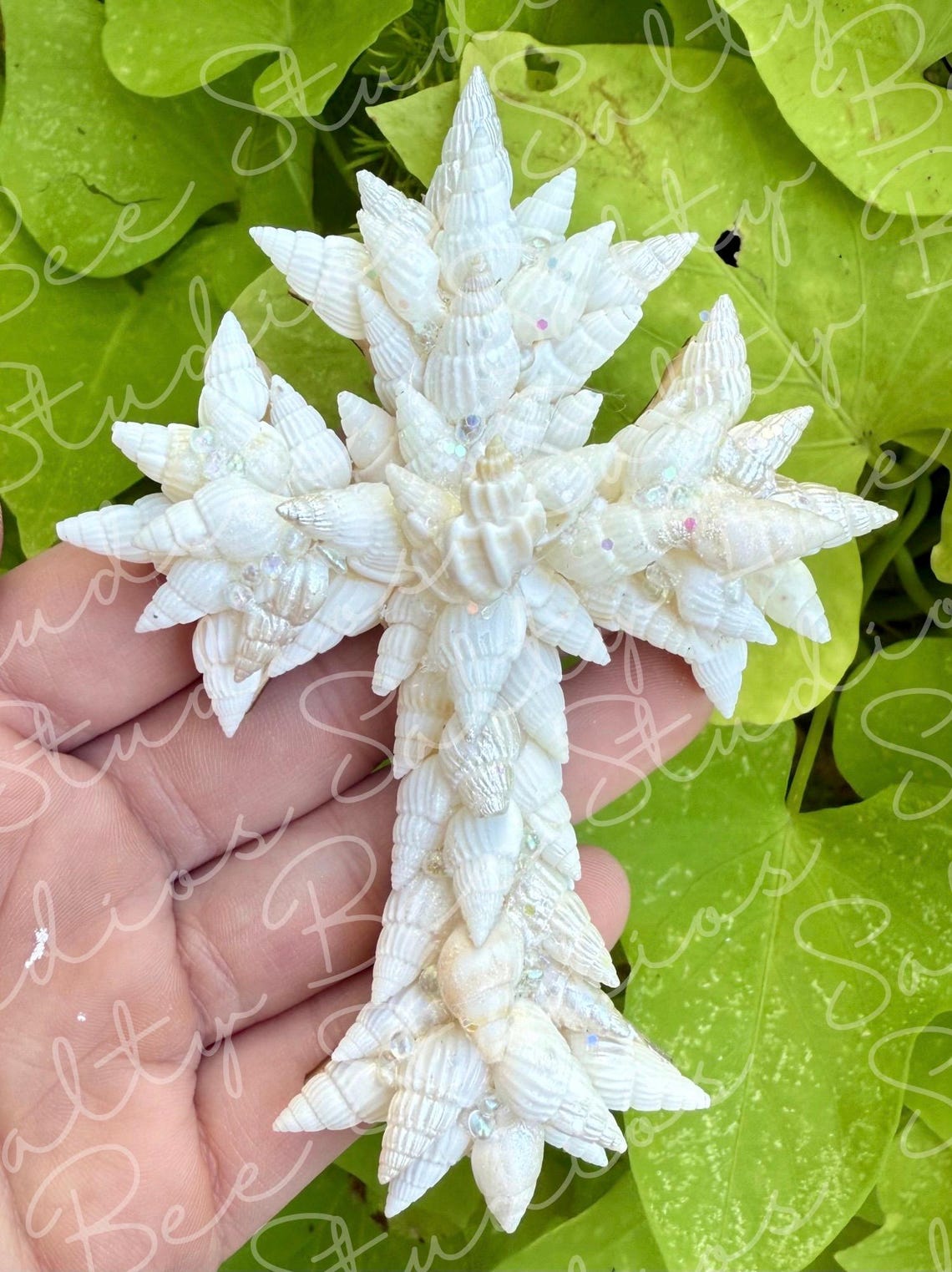 Handmade Seashell Shell Cross Easter Decor Beach Wall Hanging Art - Etsy